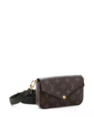 LOUIS VUITTON Felicie Strap & Go Handbag Monogram Canvas Crossbody Bag