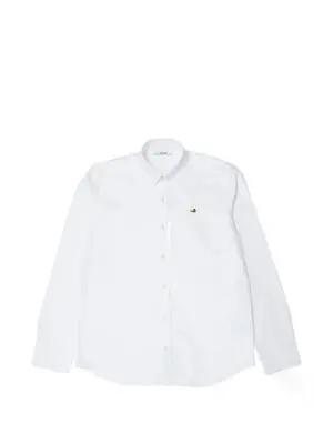 EDMMOND STUDIOS Duck Oxford Embroidered-logo Shirt - White