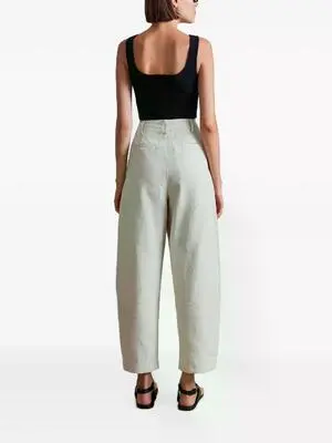 APIECE APART Pleated Barrel-leg Trousers - Neutrals
