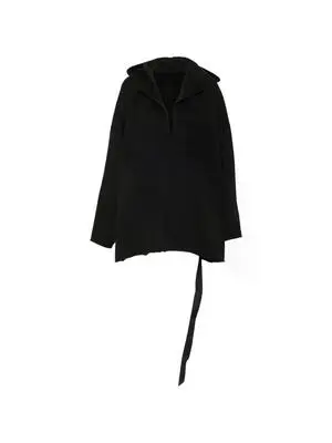 Rick Owens V-neck Hoodie