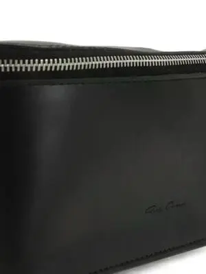 Rick Owens Medium Leather Wash Bag