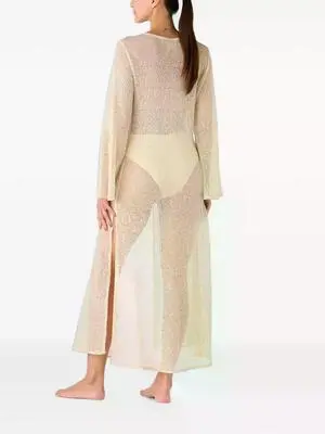 PALMACEA Uda Ariel Crochet-knit Cover Up - Neutrals