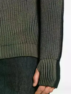 Comme Des Garçons Ribbed-knit Raglan-sleeve Sweater
