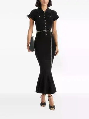 Maniere De Voir Button Detailed Dresses