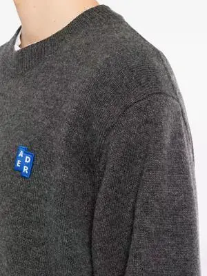 ADER ERROR Logo-patch Sweater - Grey