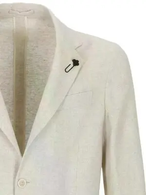 LARDINI Herringbone-weave Blazer
