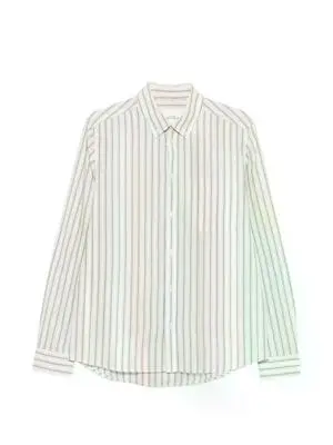 LES DEUX Striped Button-down Shirt - White