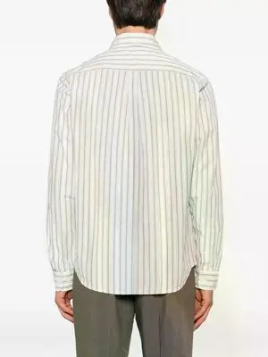 LES DEUX Striped Button-down Shirt - White