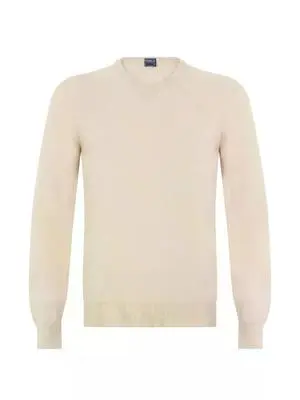 Fedeli V-neck Cashmere Sweater - Neutrals