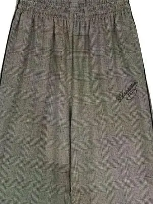 WILLY CHAVARRIA The Ruff Rider Check Track Pants