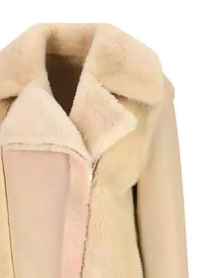 BLANCHA Panelled Shearling Jacket