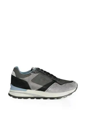 BLAUER. Suede Panelled Sneakers
