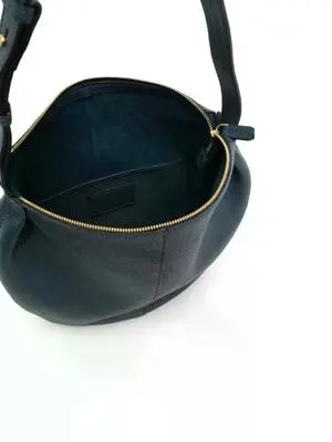 THE BRIDGE Byron Grained-leather Shoulder Bag - Blue