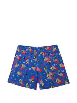 ARRELS BARCELONA Camille Walala Geometric-print Swim Shorts - Blue