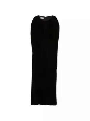 Alberta Ferretti Cape-style Velvet Maxi Dress