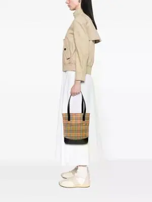Burberry 2000-2007 Haymarket Check Canvas Tote Bag