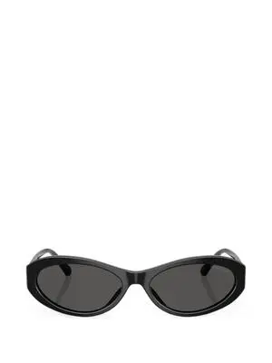 SWAROVSKI Crystal-embellished Oval-frame Sunglasses
