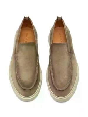 Officine Creative Bones 002 Suede Loafers - Brown