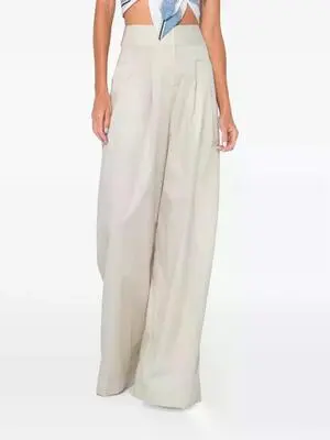 JBQ Logan Pleated Trousers - Neutrals