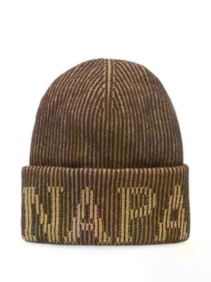 NAPAPIJRI Iwa Logo-knit Beanie Hat - Brown