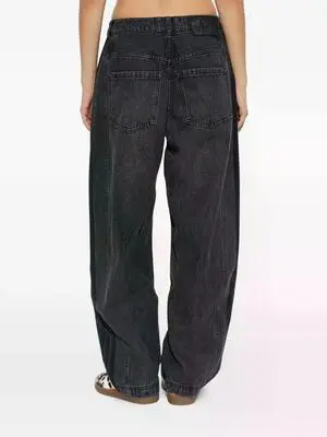 Adidas Logo-embroidered Panelled Jeans