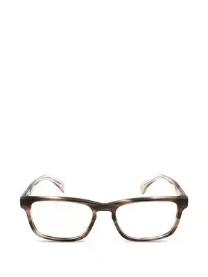Rag & Bone Horn-effect Rectangle-frame Glasses - Brown