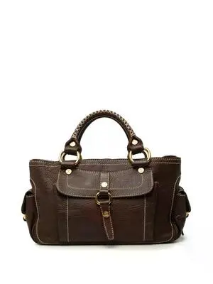 Celine 20th Century Leather Boogie Handbag - Brown