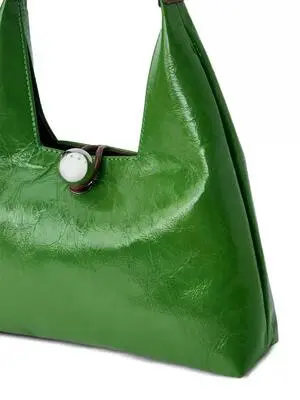 Marni Leather Tote Bag - Green