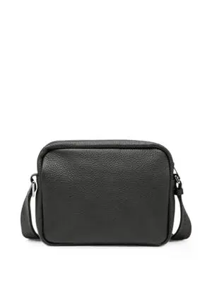 Loewe Medium-pebble Messenger Bag In Supple Grained Calfskin - Black