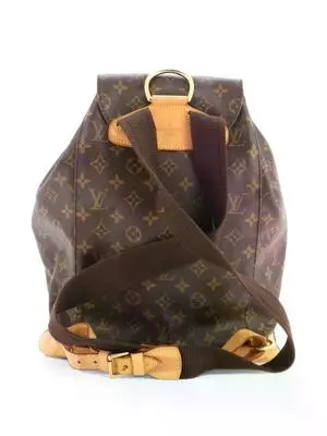 LOUIS VUITTON Vintage Montsouris Monogram Canvas Gm Backpack - Brown