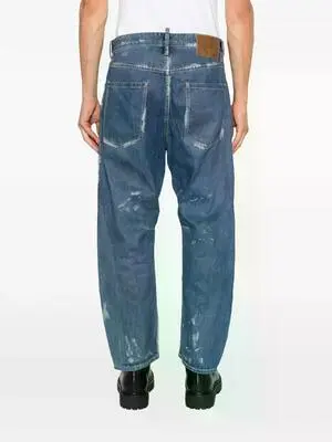 Dsquared2 Kawaii Paint-splatter Distressed Jeans
