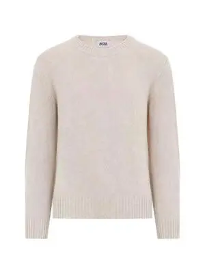 Alpha Studio Crew-neck Ribbed-trim Sweater