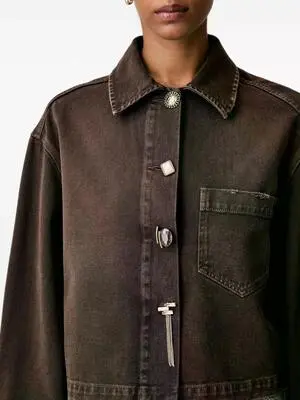 VICOLO Embellished-button Denim Jacket