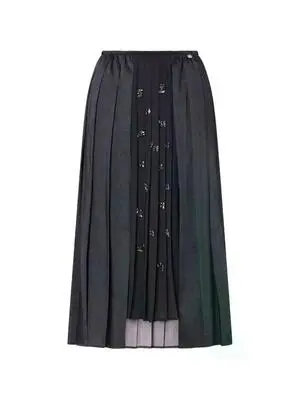Liu Jo Pleated Skirt With Jewel Embroidery
