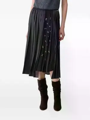 Liu Jo Pleated Skirt With Jewel Embroidery