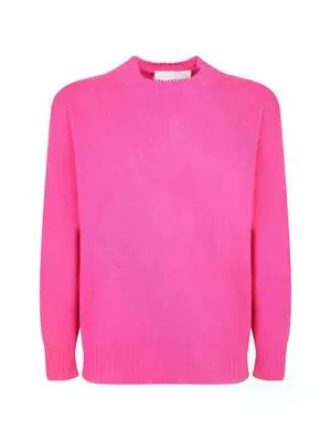 AMARANTO Crew-neck Ribbed-trim Sweater