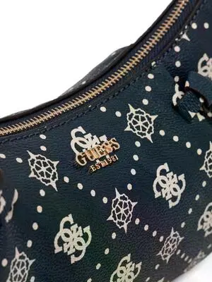 Guess Allegra Monogram-print Logo-plaque Shoulder Bag