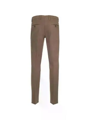 Al Duca D'aosta Cotton-drill Straight-leg Trousers - Brown