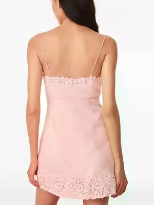 LoveShackFancy Meva Lace-trim Mini Dress