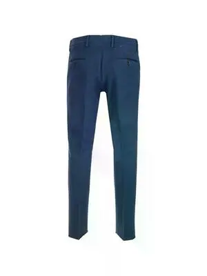 Al Duca D'aosta Cotton-drill Straight-leg Trousers - Blue