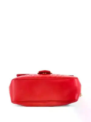 Gucci Gg Marmont Zip Around Camera Bag Matelasse Leather Small Shoulder Bag