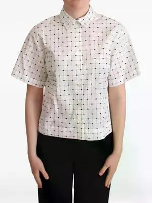 Dolce & Gabbana Grid-print Short-sleeve Shirt