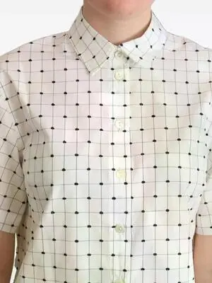 Dolce & Gabbana Grid-print Short-sleeve Shirt