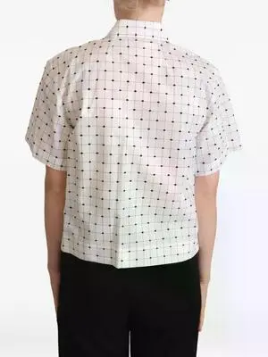 Dolce & Gabbana Grid-print Short-sleeve Shirt