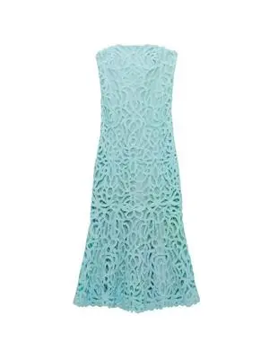 Simkhai Clairis Guipure-lace Bustier Fitted Midi Dress
