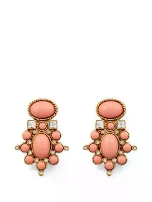 ELIZABETH TAYLOR 1995 Clip-on Earrings - Pink