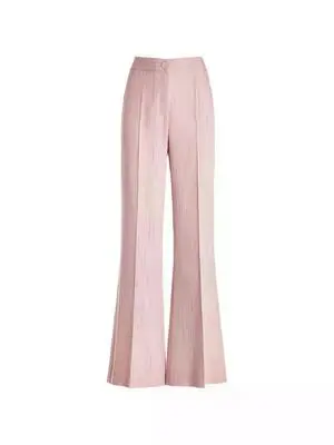 GENNY Pinstripe-pattern Flared Trousers - Pink