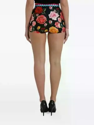 Dolce & Gabbana Polka-dot-print Floral-print Shorts