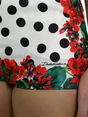 Dolce & Gabbana Polka-dot-print Floral-print Shorts