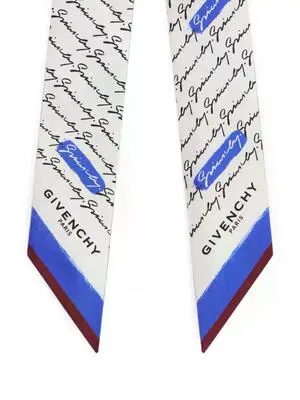 Givenchy Bandeau In Silk With Signature